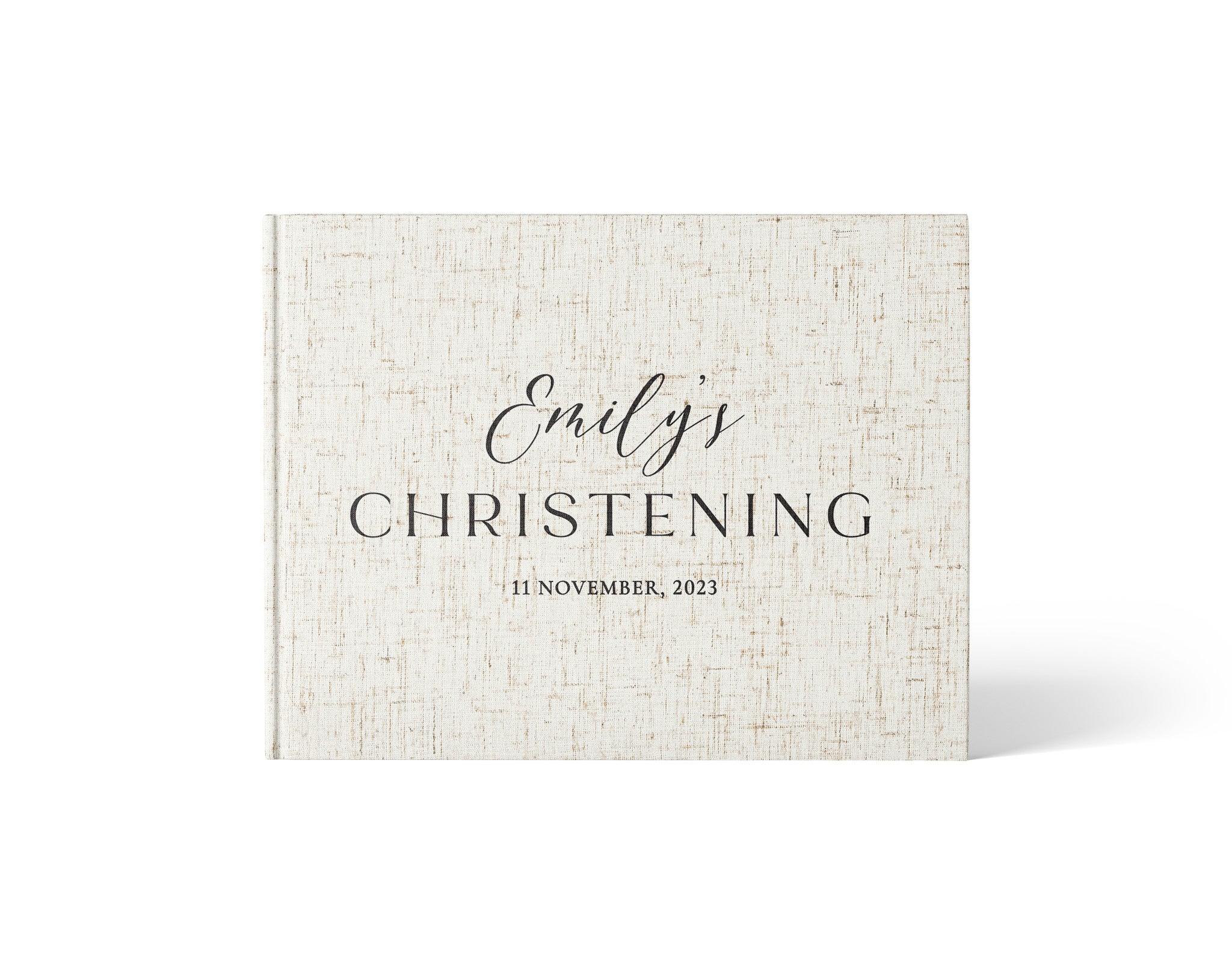 Serene Script | Christening Guest Book - Evergreen Three – Evergreen Lane
