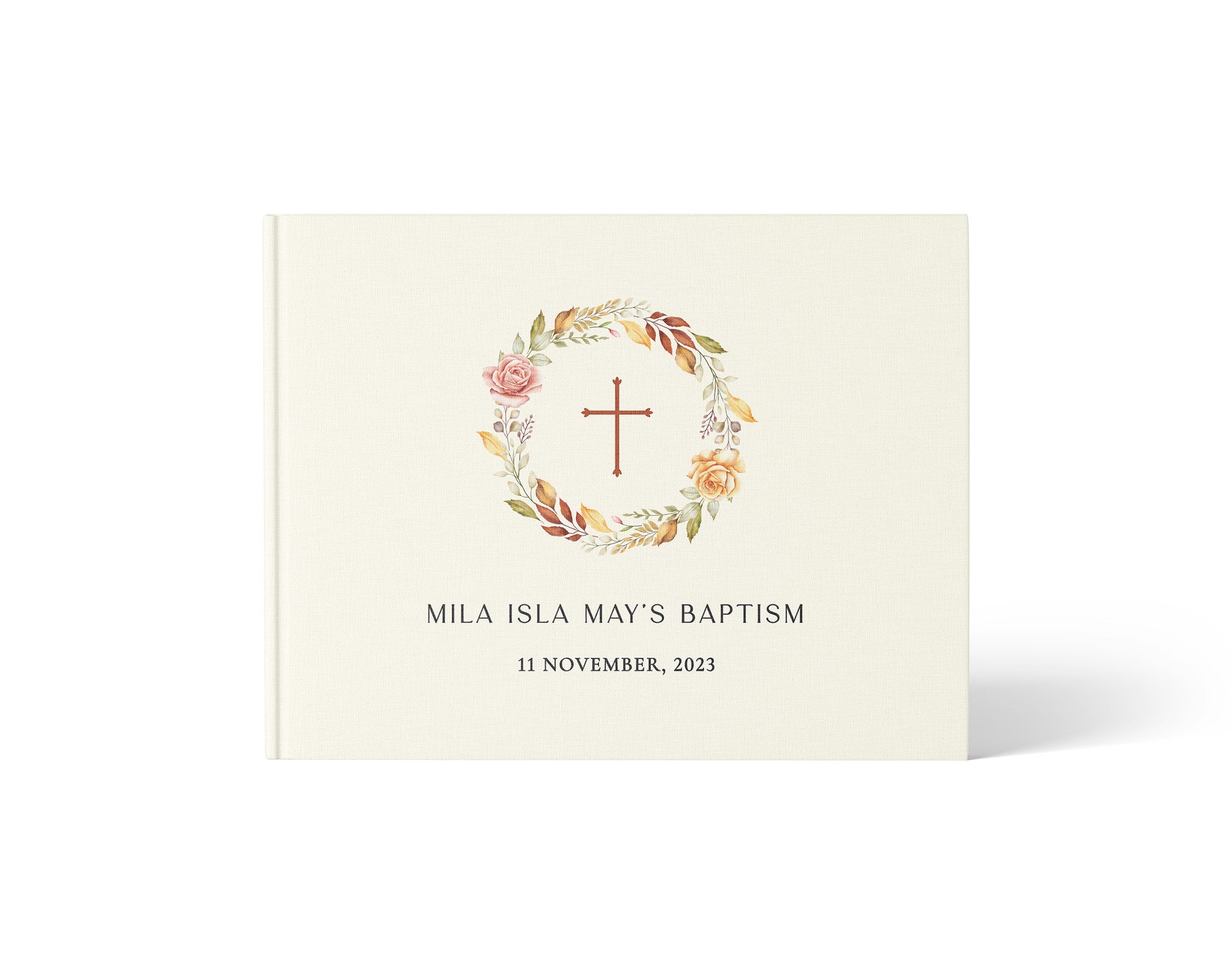 Autumn | Baptism Guest Book - Evergreen Lane